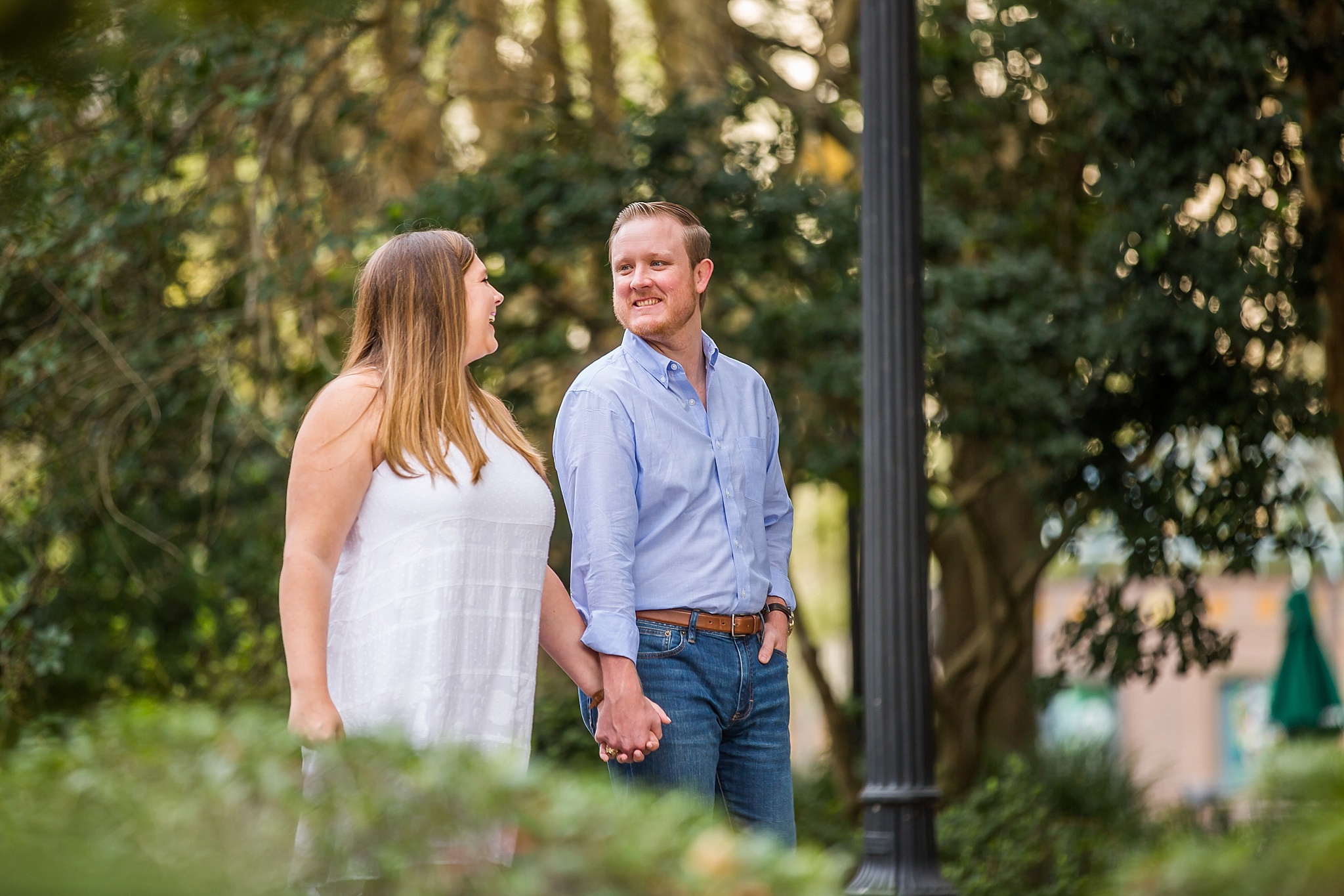 Downtown Tallahassee Engagement Session at Kleman's Plaza | Kara + Alan ...