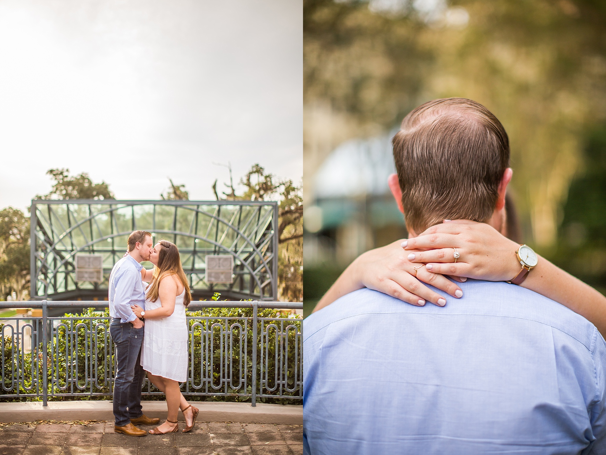 Downtown Tallahassee Engagement Session at Kleman's Plaza | Kara + Alan ...